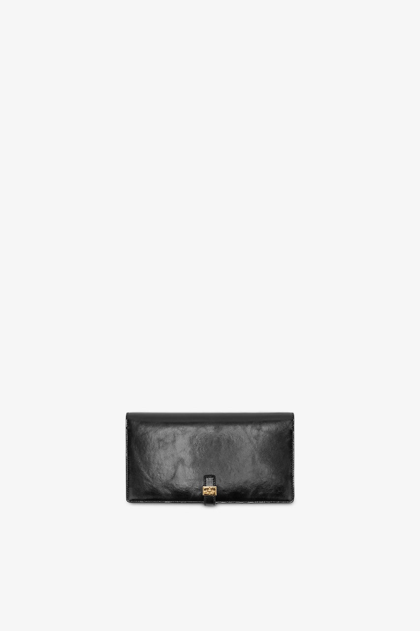 GANNI Long Slim Wallet Box black